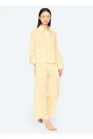 Sea Sheep Pj Set - Yellow