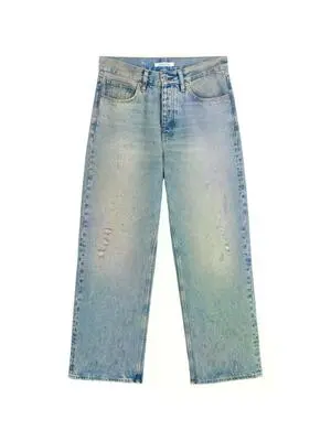 SUNFLOWER Paint-splatter Distressed Jeans