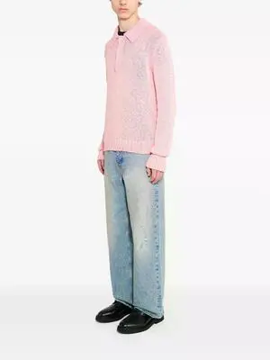 SUNFLOWER Paint-splatter Distressed Jeans