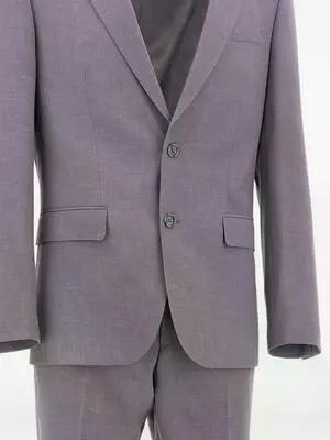 BOSS Micro-pattern Slim-fit Suit - Purple