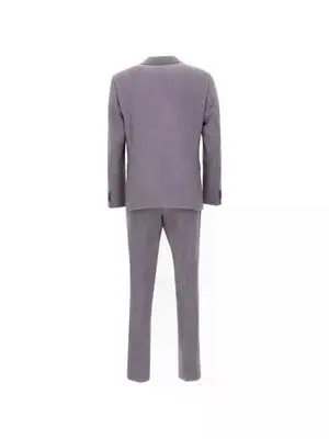 BOSS Micro-pattern Slim-fit Suit - Purple