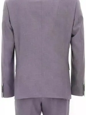 BOSS Micro-pattern Slim-fit Suit - Purple