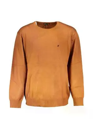 U.S. Grand Embroidered-logo Crew-neck Sweater