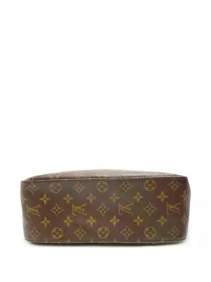 LOUIS VUITTON 2002 Monogram Looping Gm Shoulder Bag - Brown
