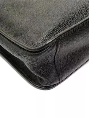 Prada Logo-plaque Shoulder Bag - Black
