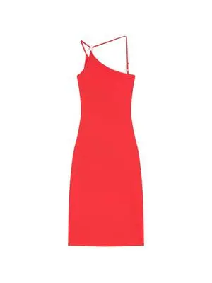 Coperni C-logo One-shoulder Dress