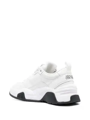 Versace Logo-print Round-toe Sneakers