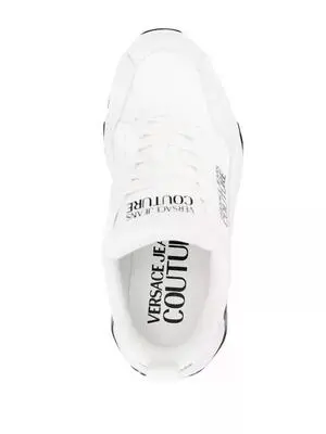 Versace Logo-print Round-toe Sneakers