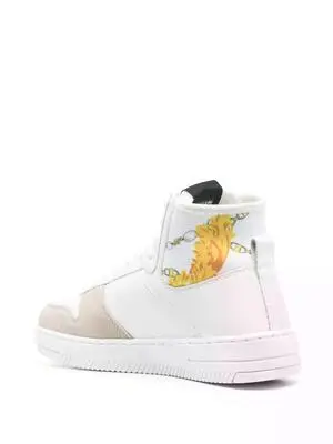 Versace Baroque-panel High-top Sneakers