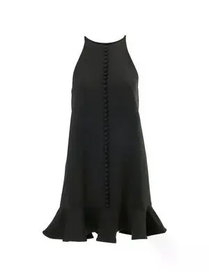 Carolina Herrera Ruffled Hem Mini Dress