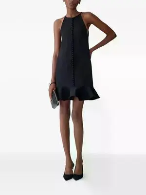 Carolina Herrera Ruffled Hem Mini Dress