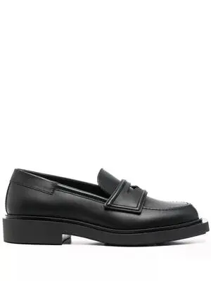 3JUIN Almond-toe Leather Loafers