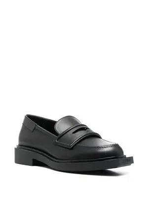 3JUIN Almond-toe Leather Loafers