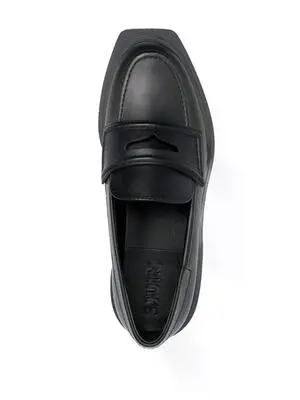 3JUIN Almond-toe Leather Loafers
