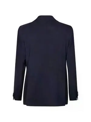 Tagliatore Seersucker-textured Jacket - Blue