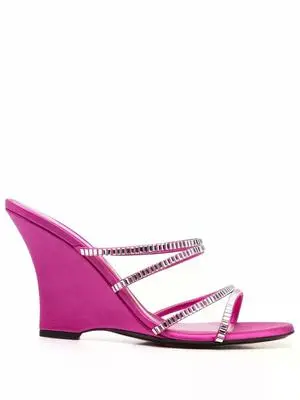 ALEVI MILANO Crystal-embellished Open Toe Sandals