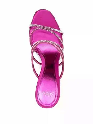ALEVI MILANO Crystal-embellished Open Toe Sandals