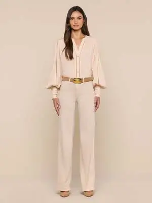 L'Agence Kiera Blouse Top - Biscuit