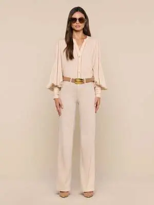 L'Agence Kiera Blouse Top - Biscuit