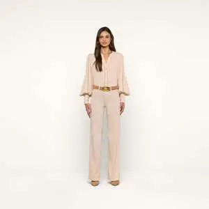 L'Agence Kiera Blouse Top - Biscuit