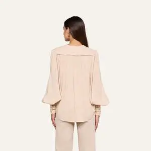 L'Agence Kiera Blouse Top - Biscuit