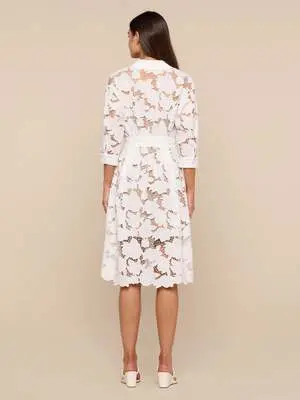 L'Agence May Eyelet Shirt Dress