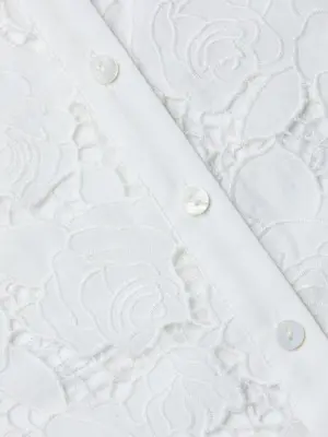 L'Agence May Eyelet Shirt Dress