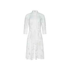 L'Agence May Eyelet Shirt Dress