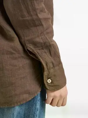 ROY ROGER'S Linen Shirt - Brown