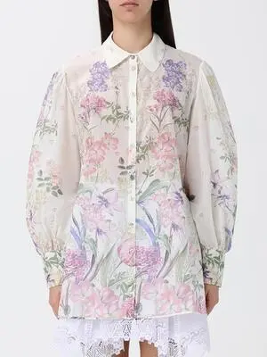 Charo Ruiz Ibiza Floral Print Shirt - Cream