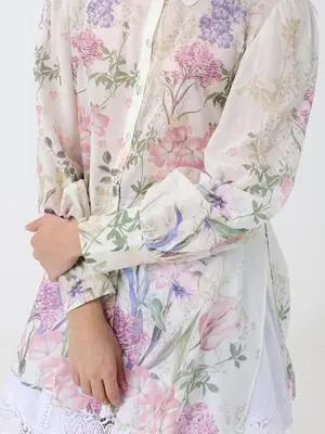 Charo Ruiz Ibiza Floral Print Shirt - Cream