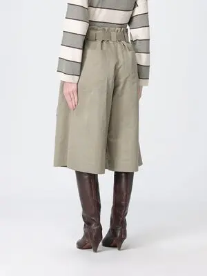 Brunello Cucinelli Cotton Ramie Blend Knee-length Shorts