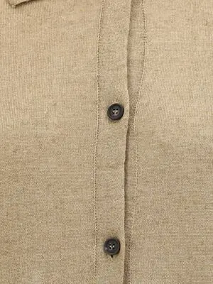 Max Mara Linen Knit Polo Shirt - Black