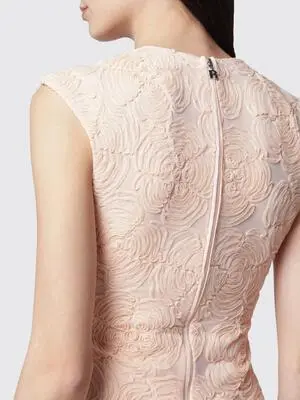 ROTATE BY BIRGER CHRISTENSEN Textured Embellished Mini Dress - Pink