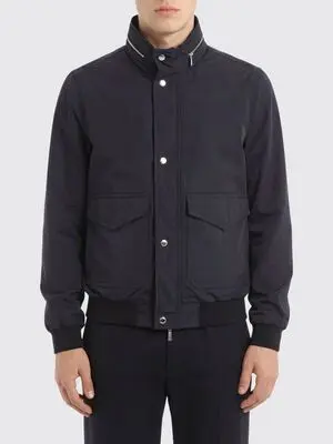 MOORER Polyester Bomber Jacket - Blue