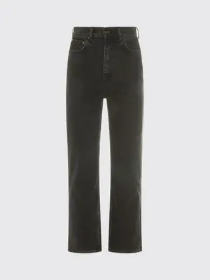 ANINE BING Jane High-waisted Cropped Jeans In Stretch Denim - Grey