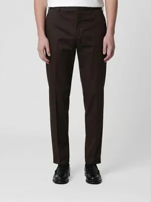 PT TORINO Stretch Cotton Tailored Trousers - Brown