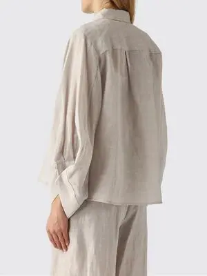 MEIMEIJ Ramie Shirt With Puff Sleeves