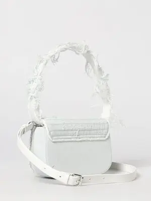 DIESEL® 1dr Denim Bag With Rhinestone Monogram - Grey