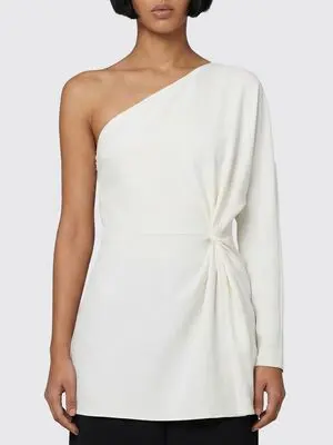 Valentino Garavani One-shoulder Top With Knot Detailing - Ivory