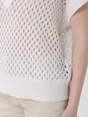 ALLUDE Knit Top - White