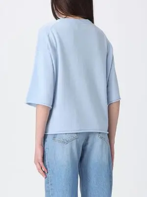 ALLUDE Textured Knit Sweater - Blue