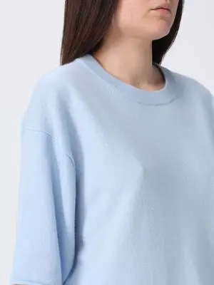 ALLUDE Textured Knit Sweater - Blue