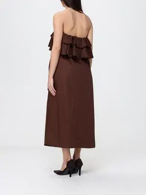 HANITA Ruffled Midi Dress - Ebony