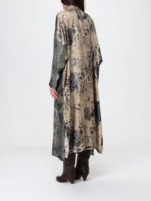 Antonio Marras Relaxed Fit Graphic Print Viscose Midi Shirt Dress