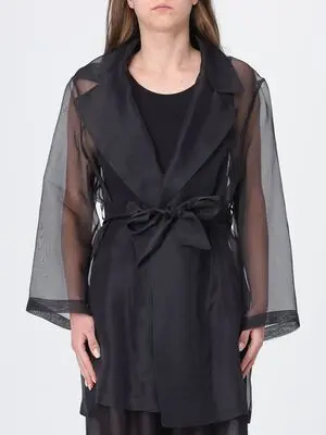 H COUTURE Trench Coat - Black