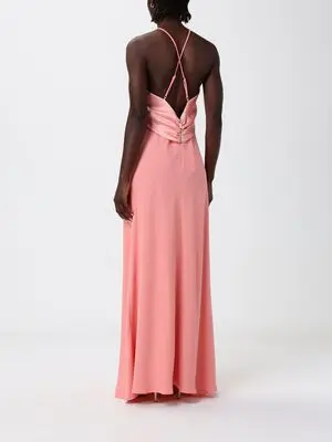 H COUTURE Halterneck Maxi Dress - Apricot