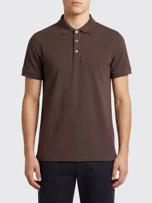 FAY Cotton Polo Shirt - Brown
