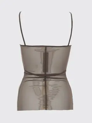 Rick Owens Nylon & Elastane Mesh Top - Brown