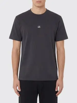 C.P. COMPANY Cotton T-shirt With Logo - Black